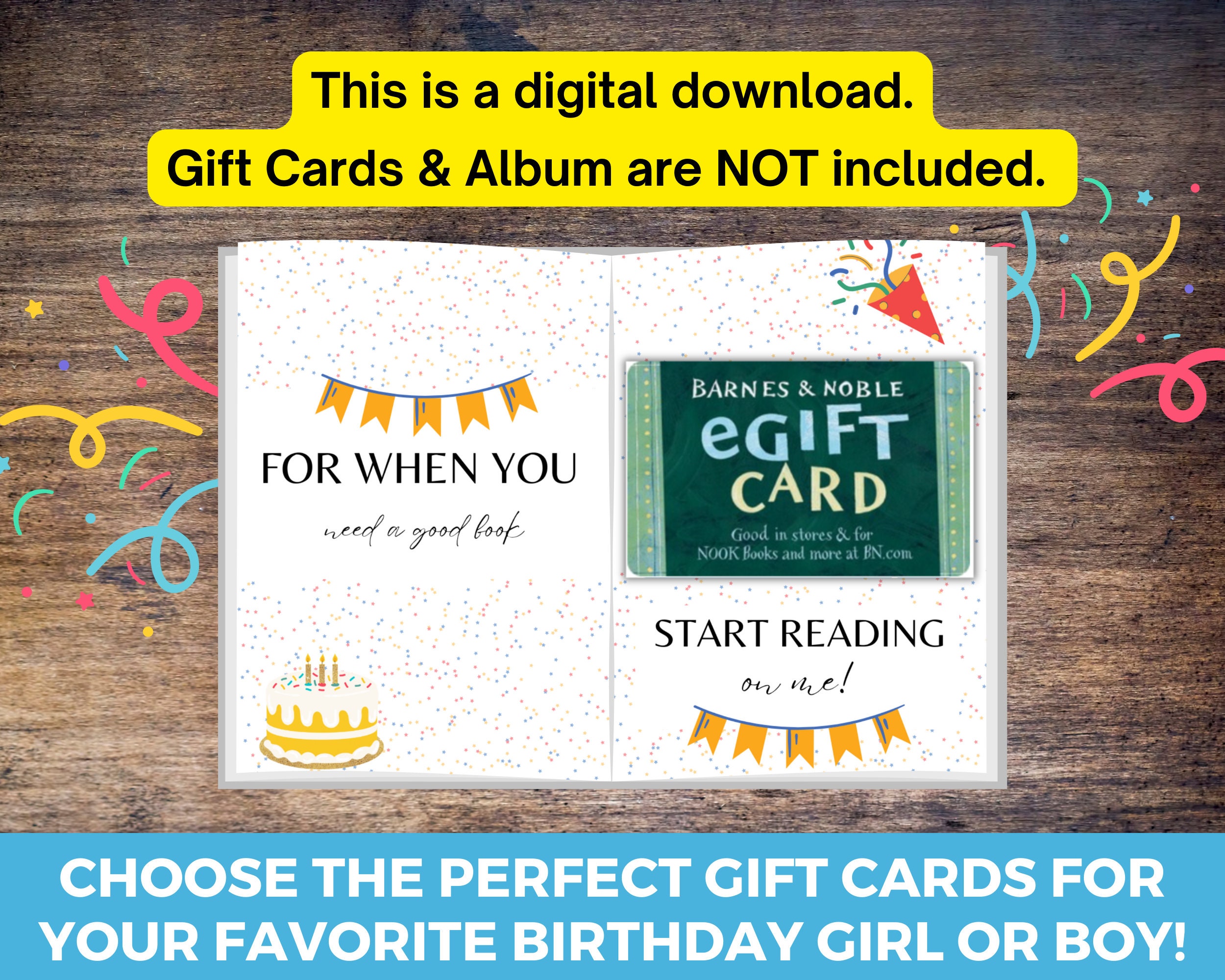 Birthday Gift Card Book, Printable Gift Card Book for Birthdays, 16th ...
