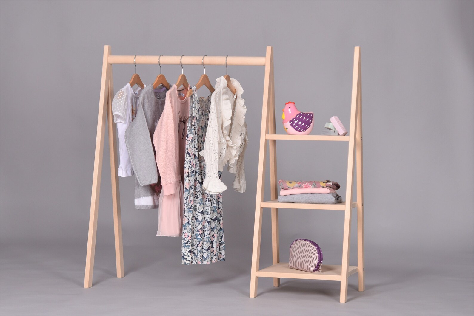 Wardrobe Small, Dress up Storage, Montessori Toddler, KIDS Clothing ...