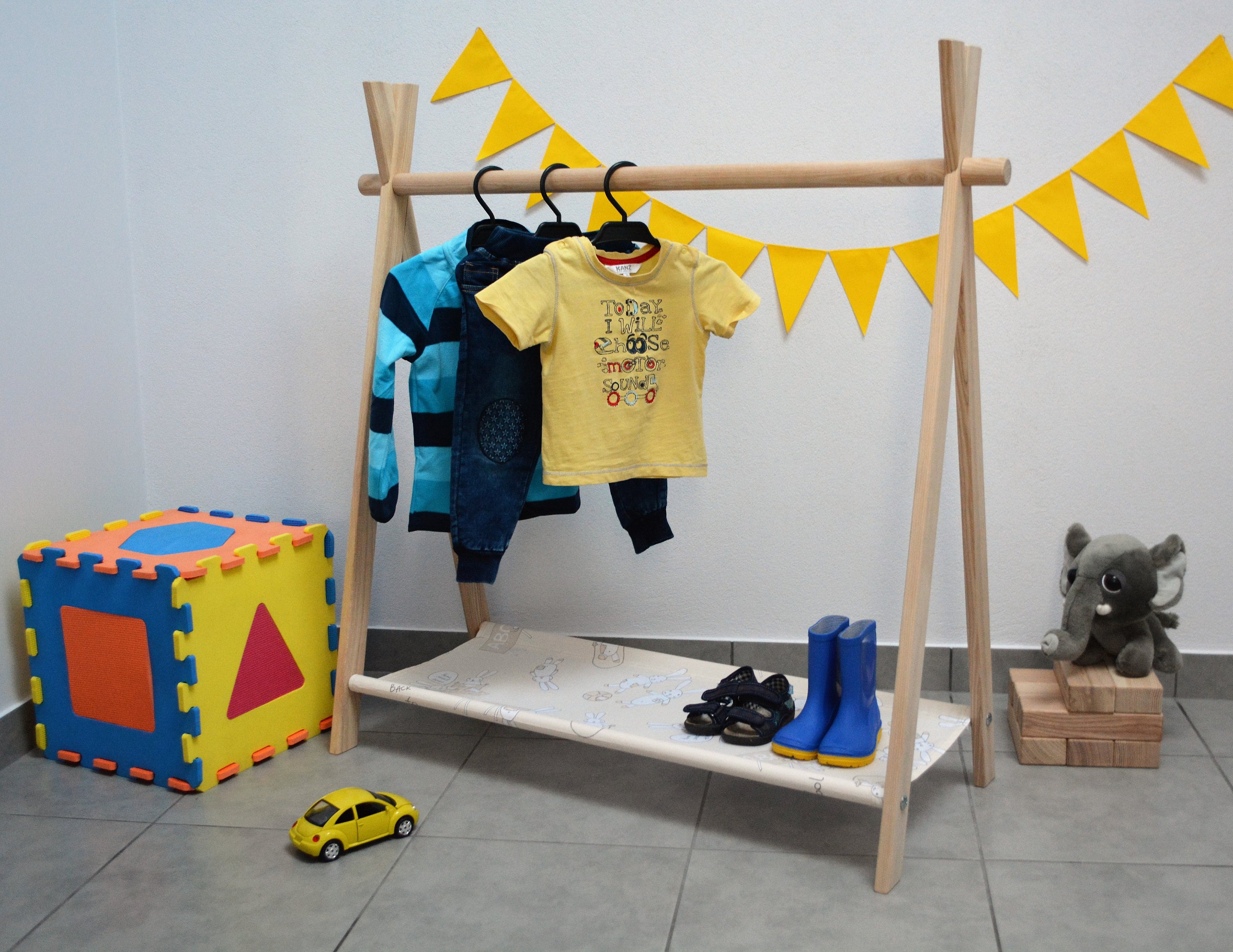 Mini Kids Clothes Rack Toddler Rackmontessori Children Room - Etsy