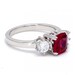 Red Ruby Ring- Sterling Silver Ring- Genuine Ruby Ring-ruby Engagement ...