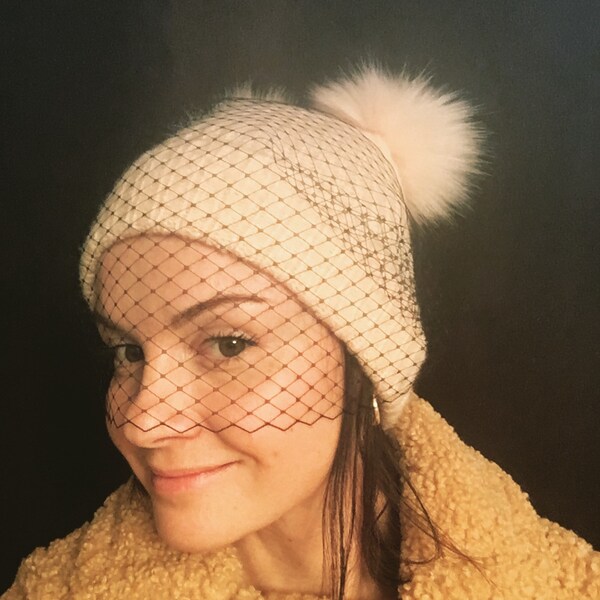 Veiled Beanie - Etsy