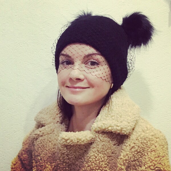 Veiled Beanie - Etsy