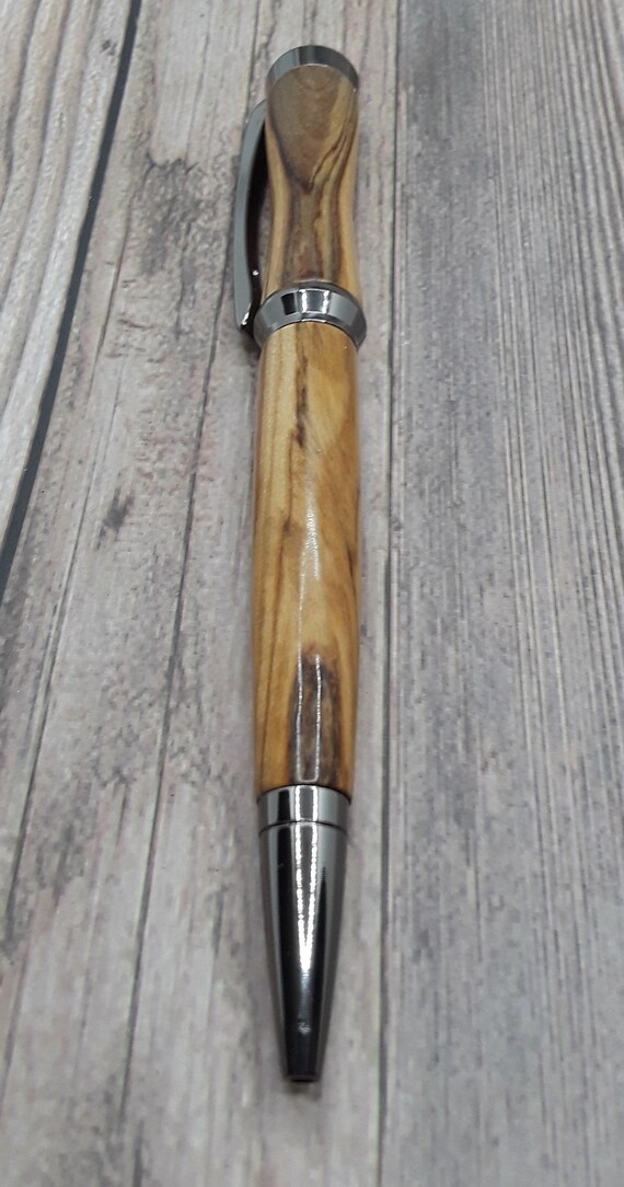 Olive Wood Concave Pen - Etsy