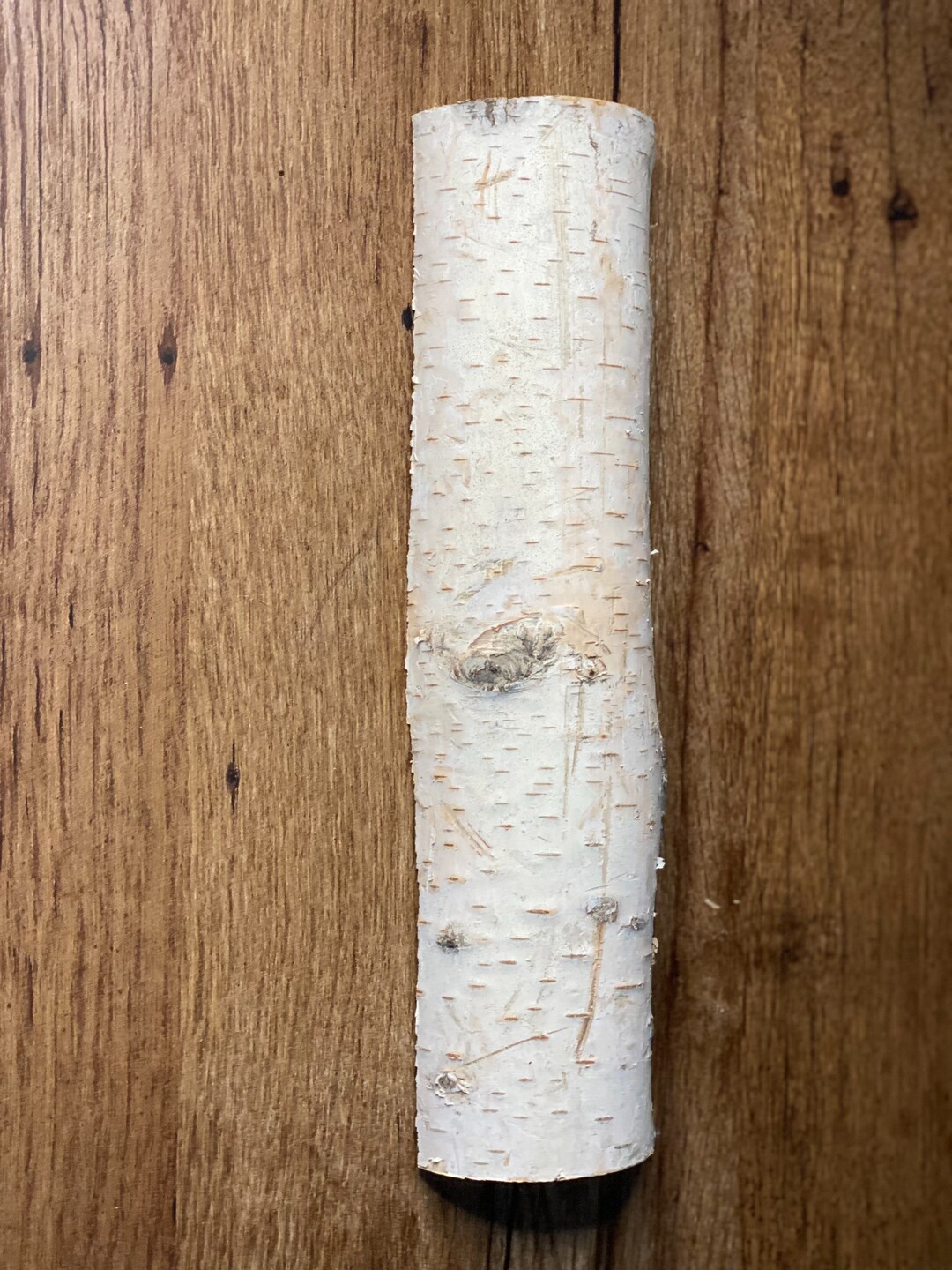 White Birch Half Log, Birch Slab, About 12 Inches Long by 3 Inches Wide ...