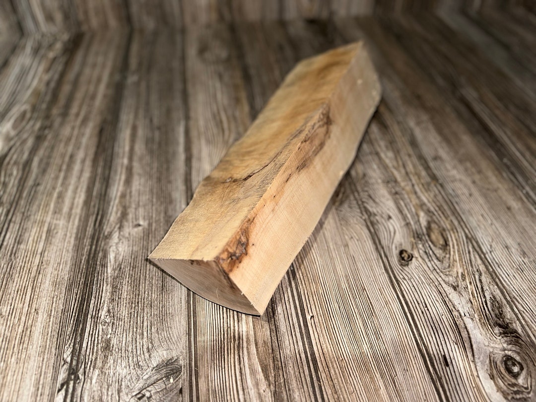 Maple Wedge, Wood Quarter Wedge, Approximately 16.5 Inches Long by 4.5 ...