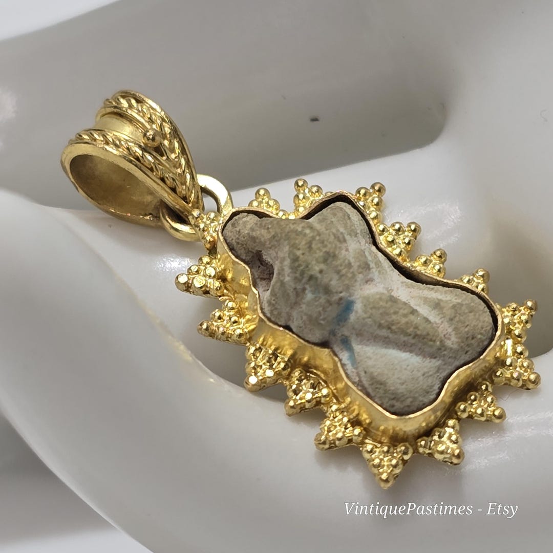 Antique 21K Yellow Gold Relic Amulet Pendant Unusual One of a Kind RARE ...