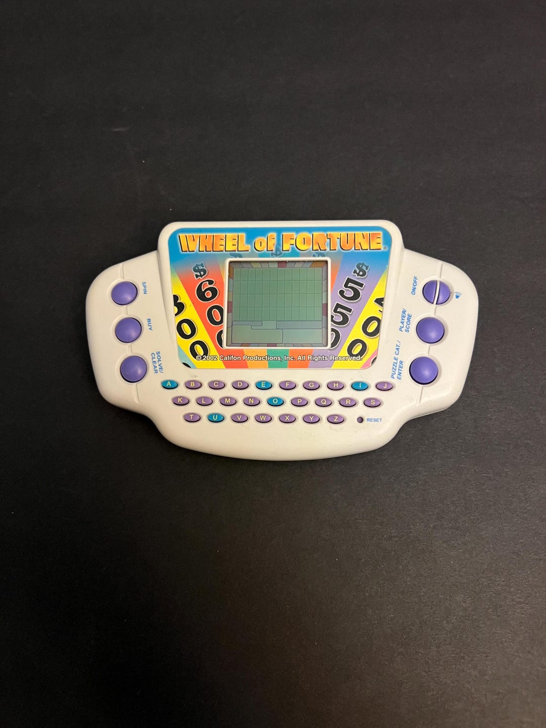 Wheel of Fortune Handheld Electronic 2003 Hasbro Hand Held Travel Game ...