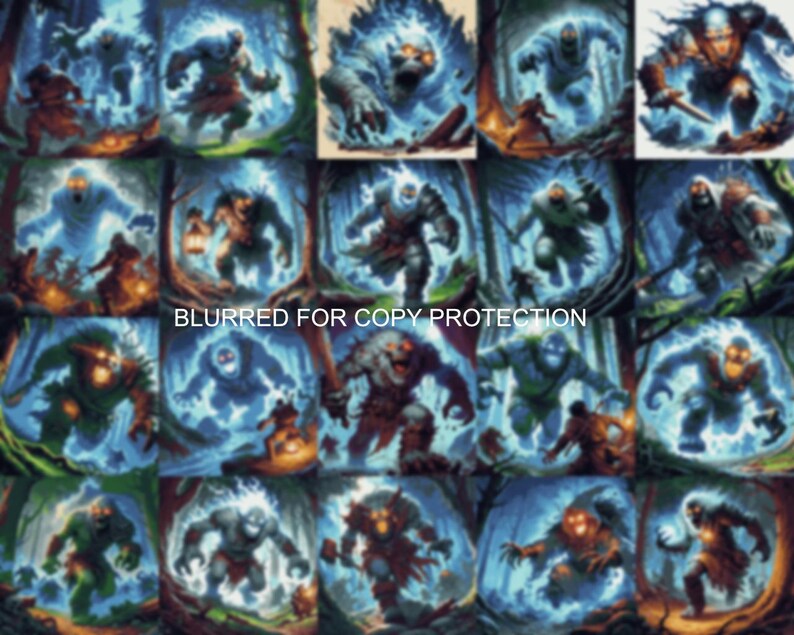 Ghostly Forest Ogre: 20 Pixel Art Images - Etsy