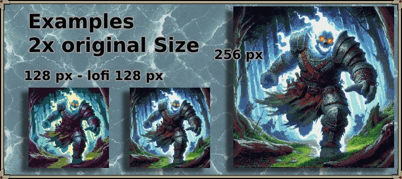 Ghostly Forest Ogre: 20 Pixel Art Images - Etsy