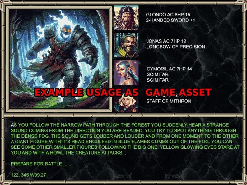 Ghostly Forest Ogre: 20 Pixel Art Images - Etsy