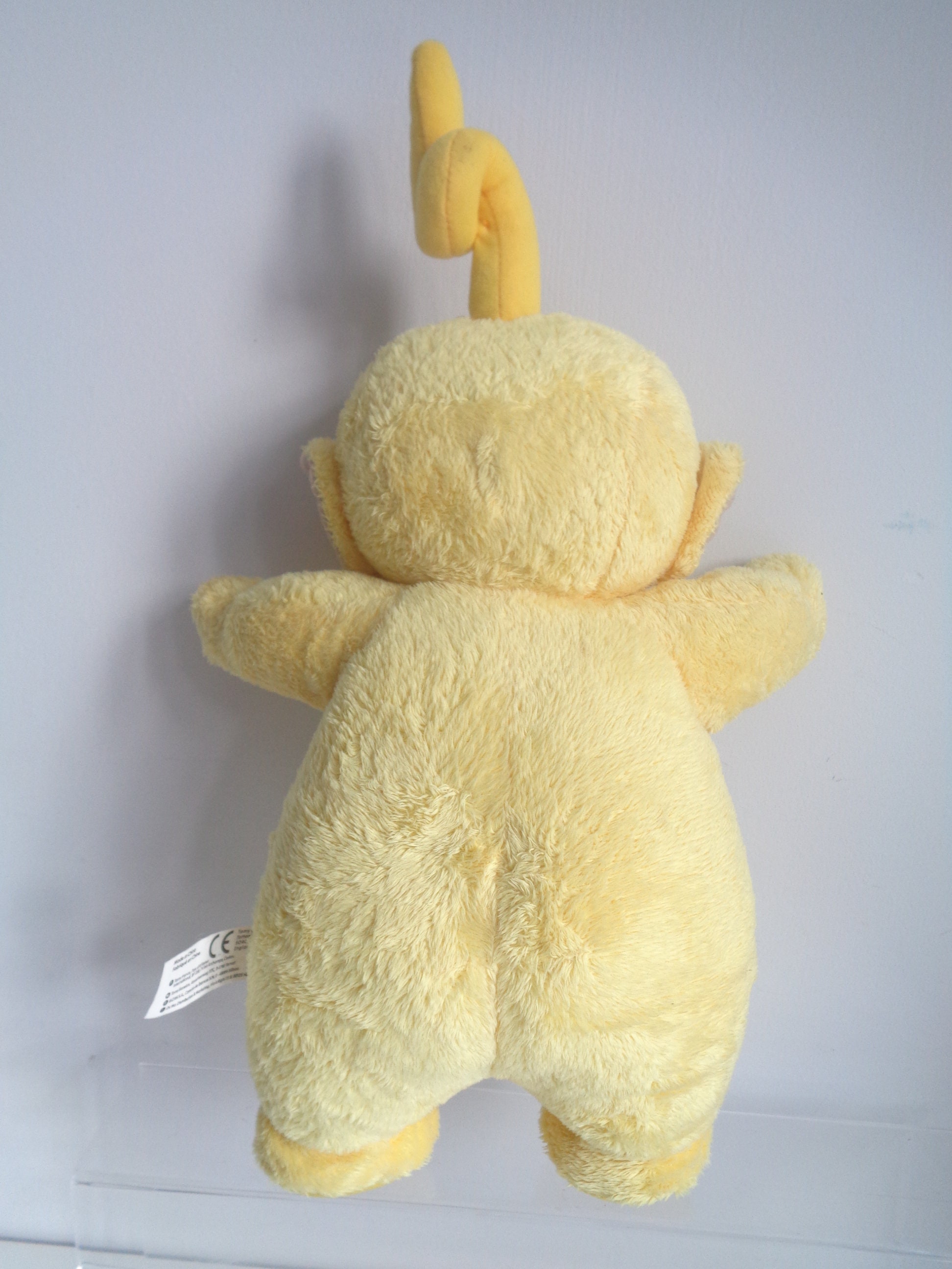 Vintage Teletubbies Laa Laa Yellow Teletubby Hologram Tummy Soft Plush ...