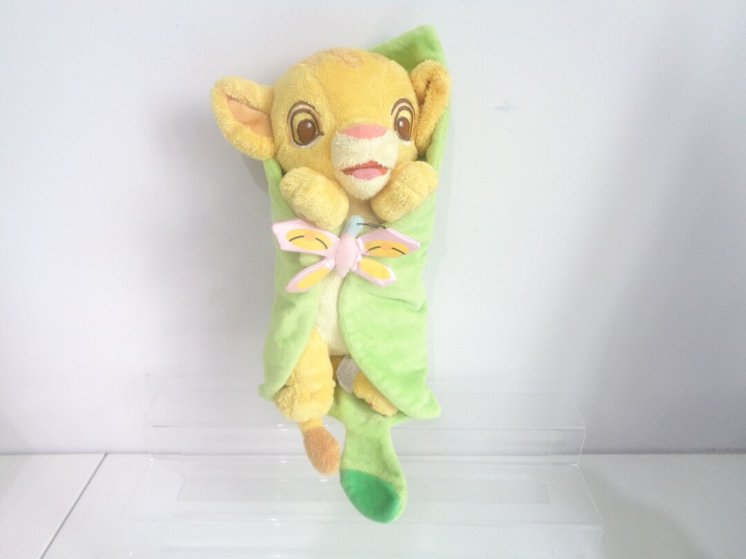 Disney Babies the Lion King Simba Cub Wrapped in Leaf Blanket Plush Toy ...