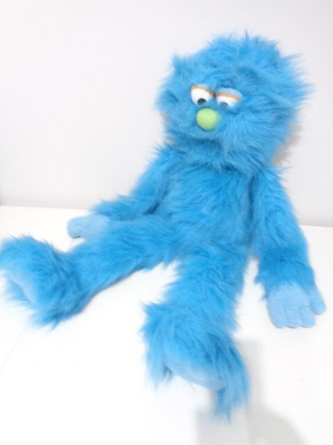 Silly Puppets Blue Fuzzy Monster Large Hand Arm Puppet 28 Inch - Etsy