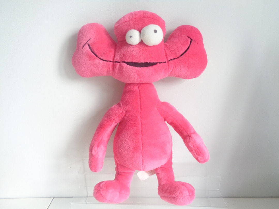 Vintage Walkers Monster Munch Pink Large Alien Soft Plush Toy 17 Inch ...