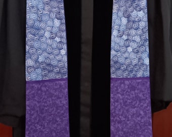 Clergy Stole, Personalized, Purple Clergy Stole, Lent Clergy Stole ...