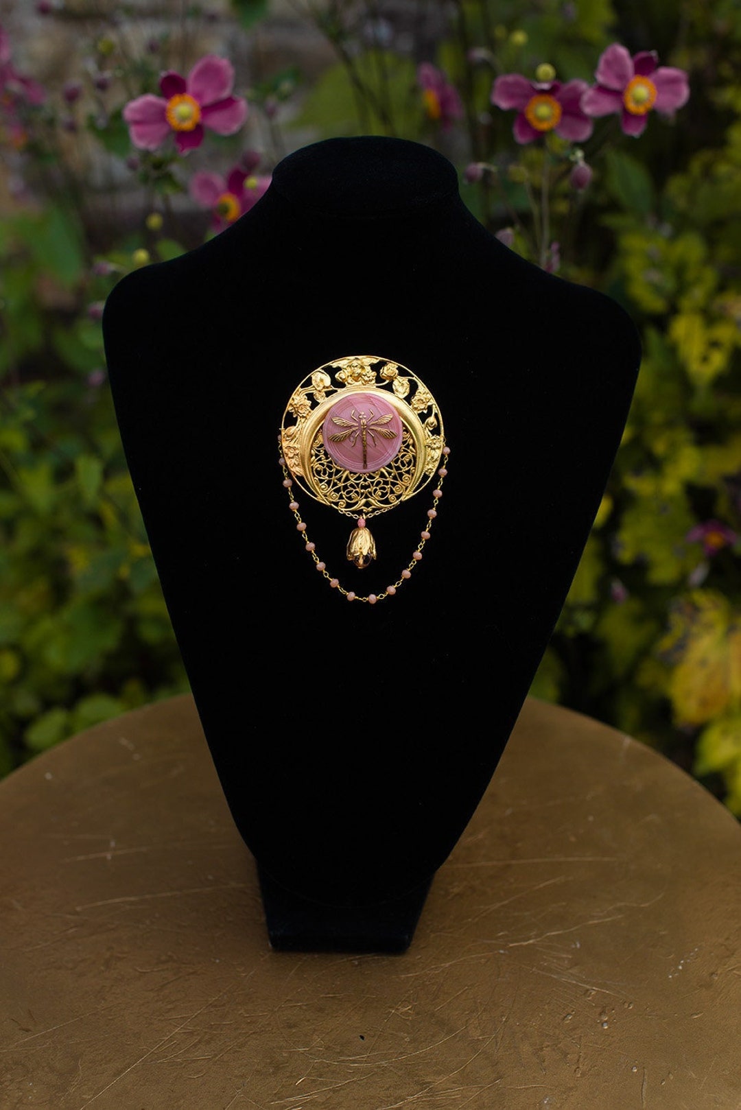 Art Nouveau Brooch "the Glow of Dawn" - Jewelry - Brooches - Necklace ...