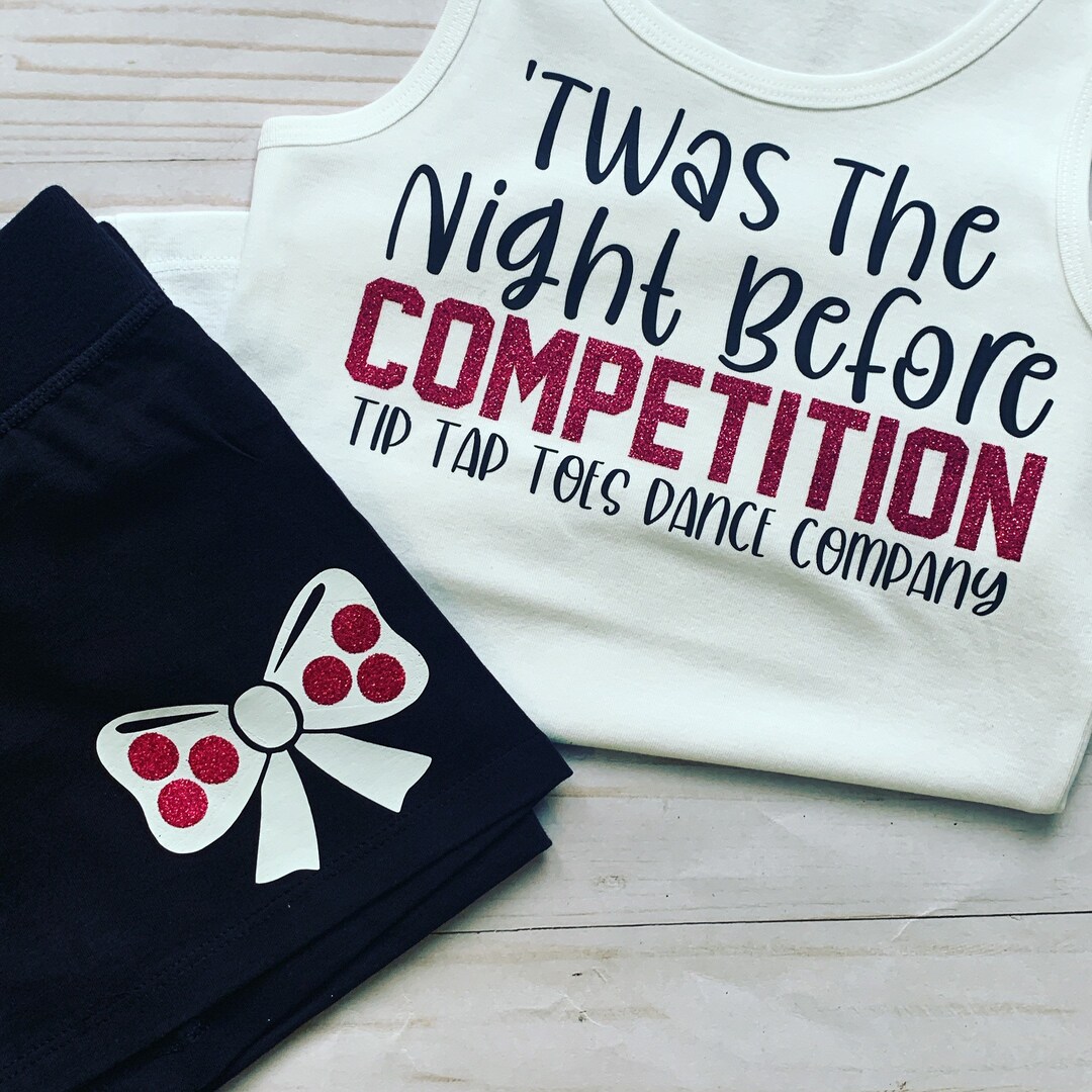 Twas the Night Before Competition, Cheerleading Gift, Pajama Set ...