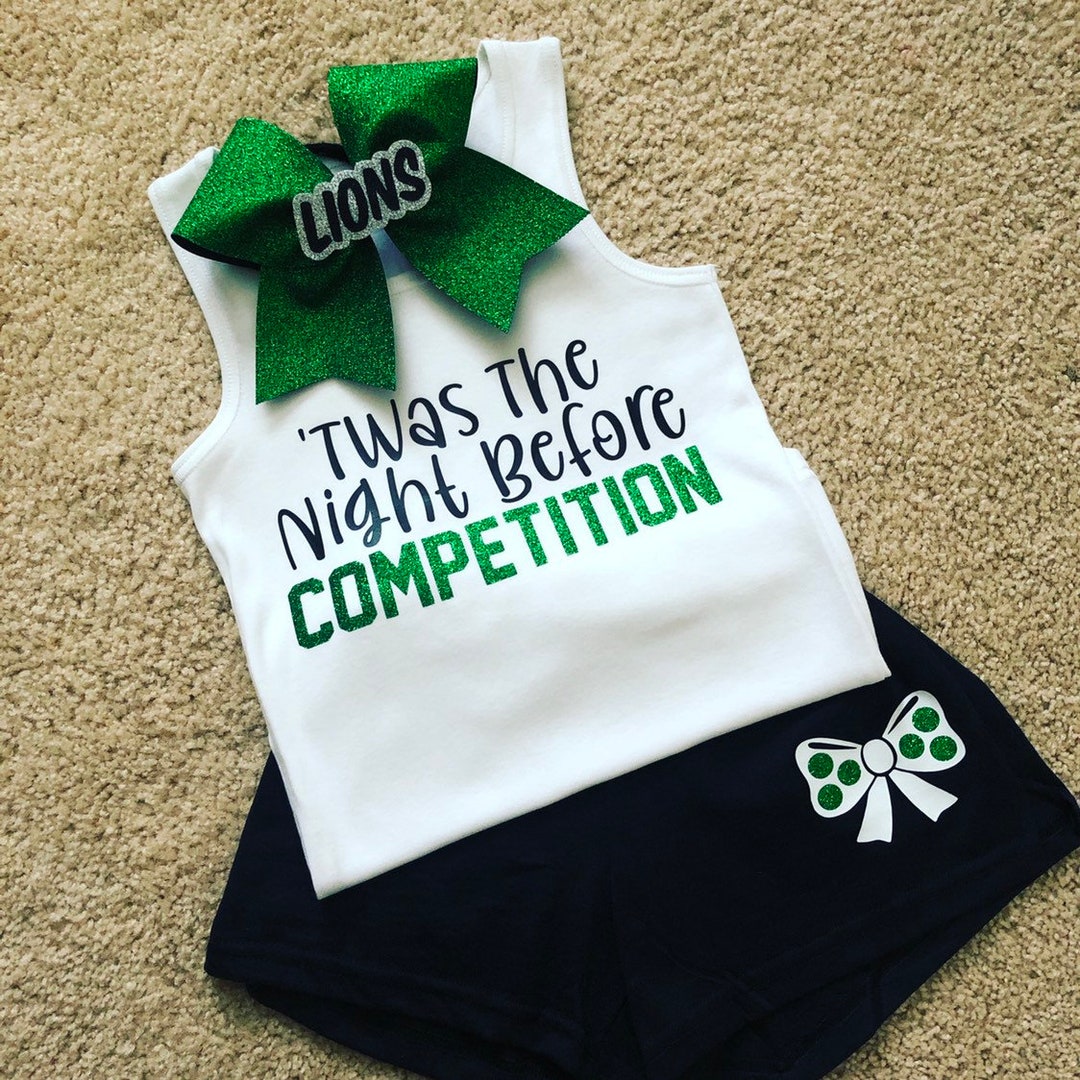 Twas the Night Before Competition, Cheerleading Gift, Pajama Set ...