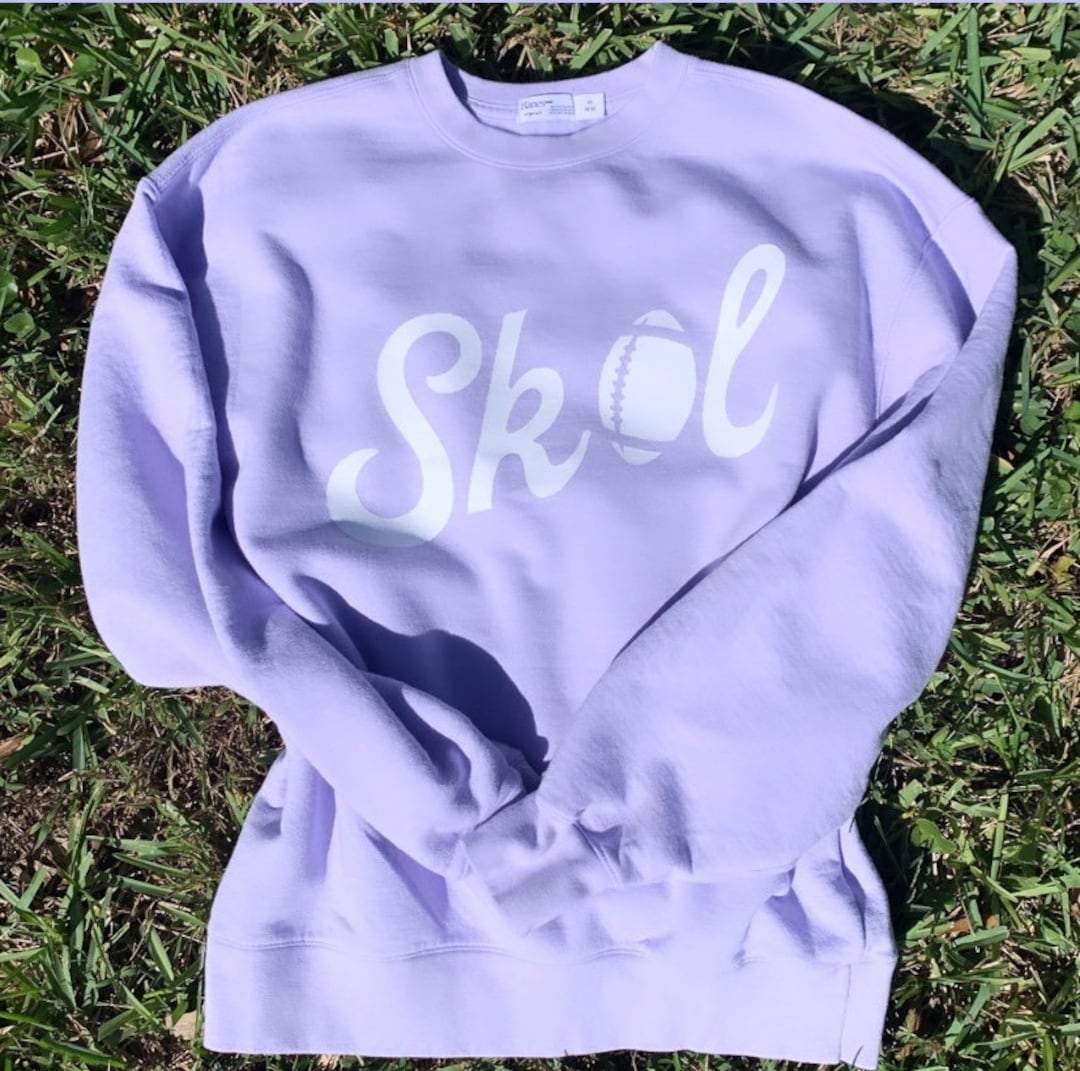 SKOL, Vikings Sweatshirt, Minnesota Vikings Shirt, Purple Vikings ...