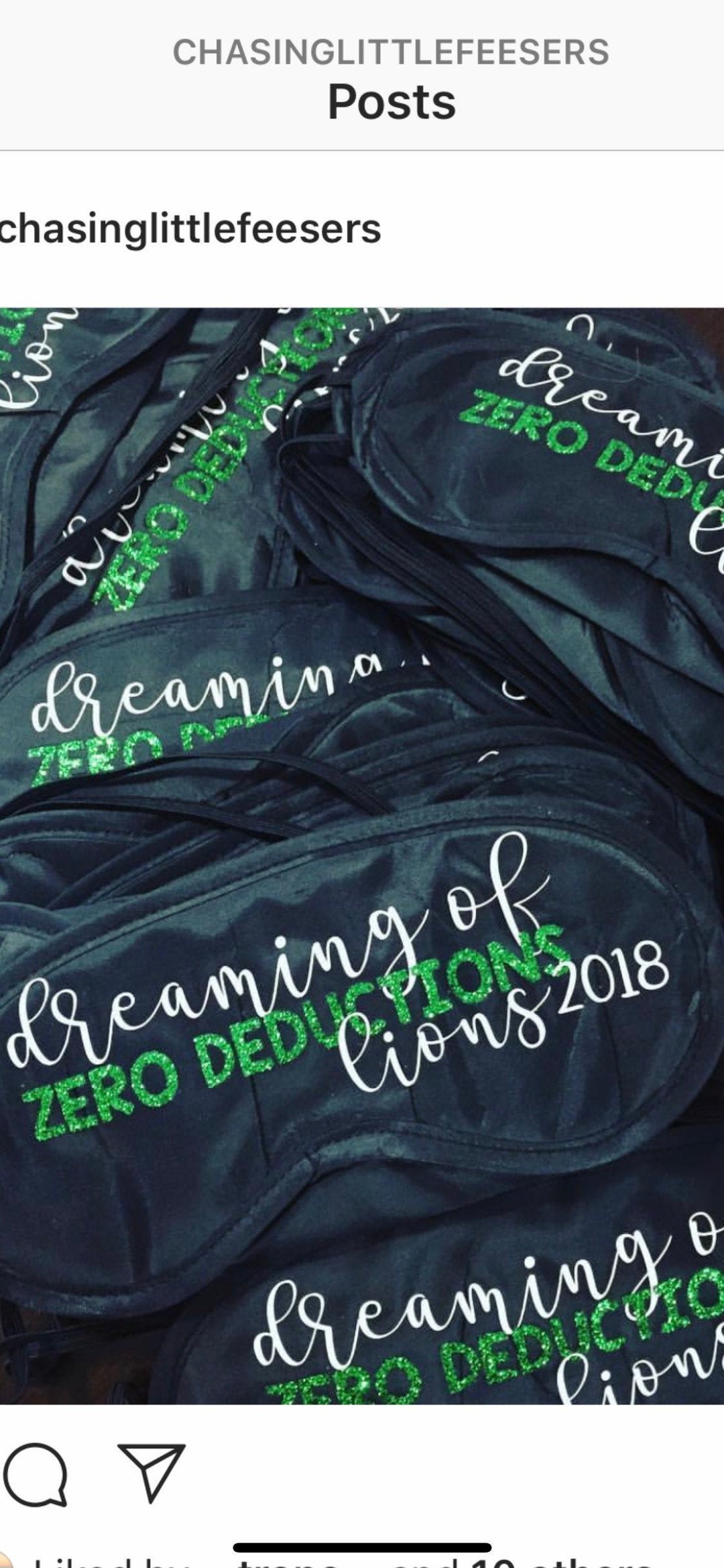 Dreaming of Zero Deductions Eye Mask, Cheer, Cheer Sleep Eye Mask ...