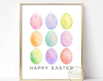 Happy Easter Print | Etsy