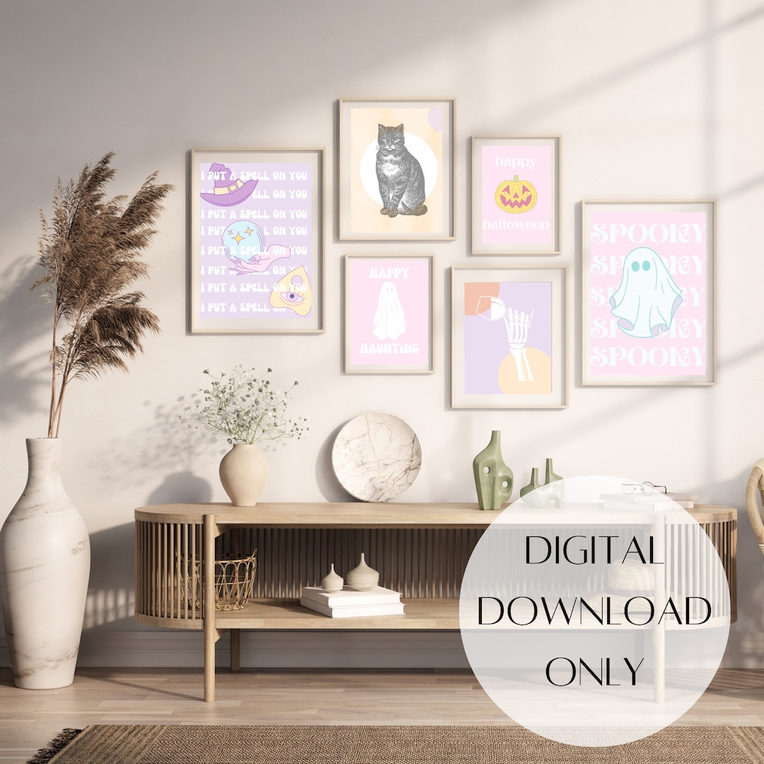 Halloween Spooky Bundle Digital Download 6 Prints Gallery Wall - Etsy