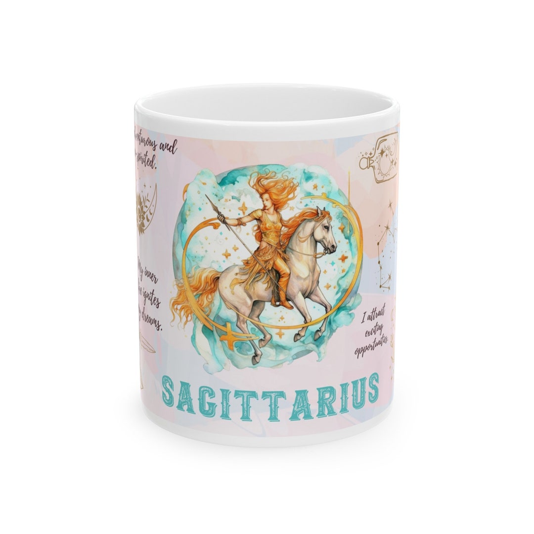 Sagittarius Mug, Zodiac Mug, Sagittarius Zodiac Mug, Zodiac Lover ...