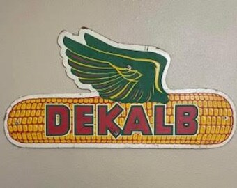 Memorabilia Free ShippingMade in USA Dekalb Corn Vintage Look New Metal ...