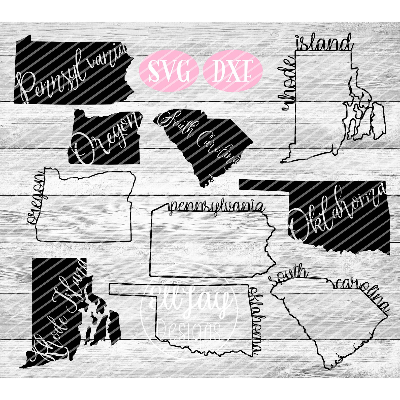 50 States SVG Huge Svg Bundle Svg Bundle 100 Designs Fancy - Etsy