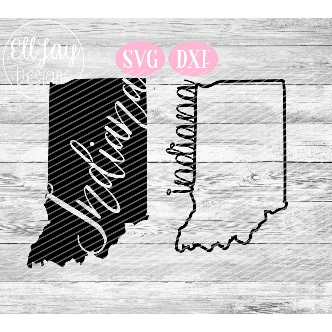 Indiana Svg, Indiana State Svg, Indiana Outline Svg, Indiana State ...