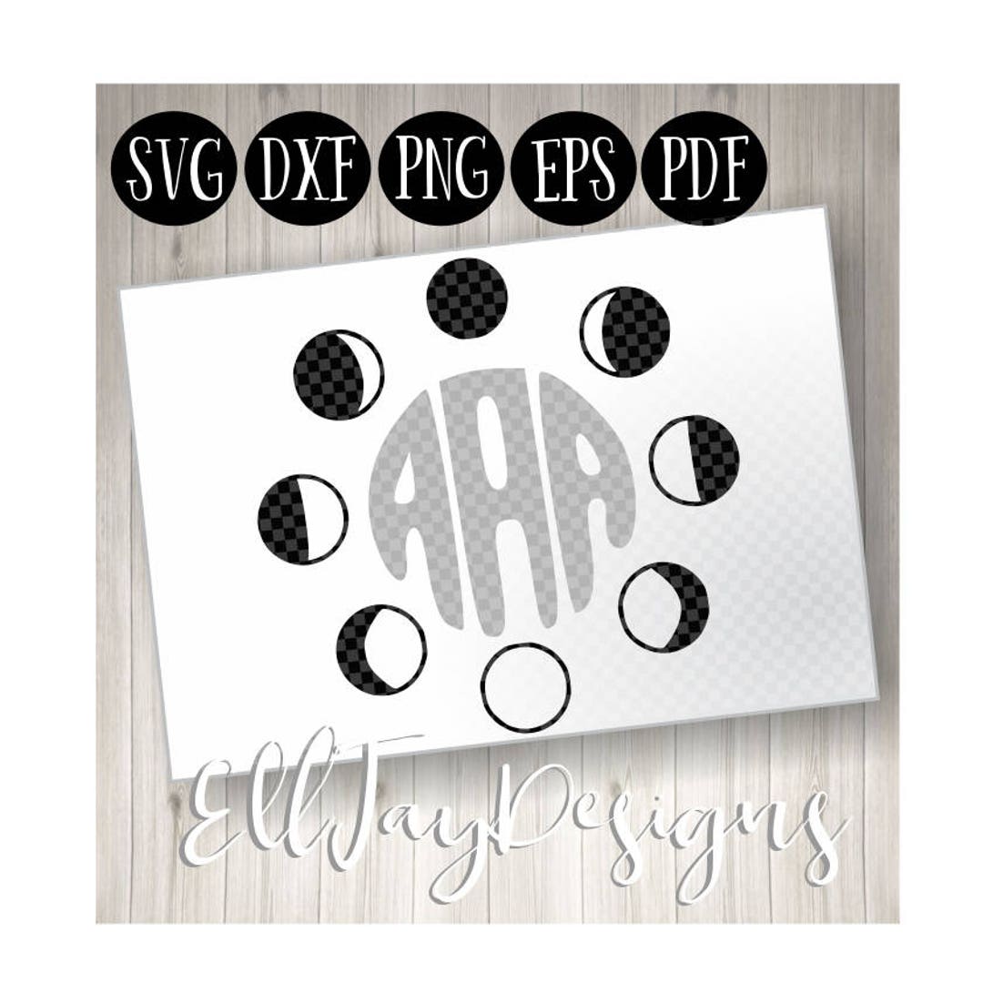 Moon Phases Svg, Moon Svg, Eclipse Svg, Space Svg, Svg, Silhouette ...