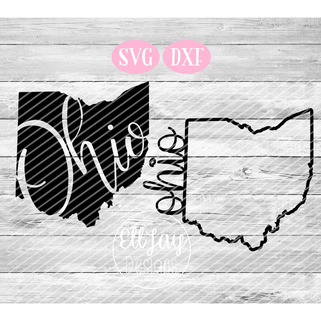 Ohio Svg, Ohio State Svg, Ohio Outline Svg, Ohio State, USA Svg, State ...