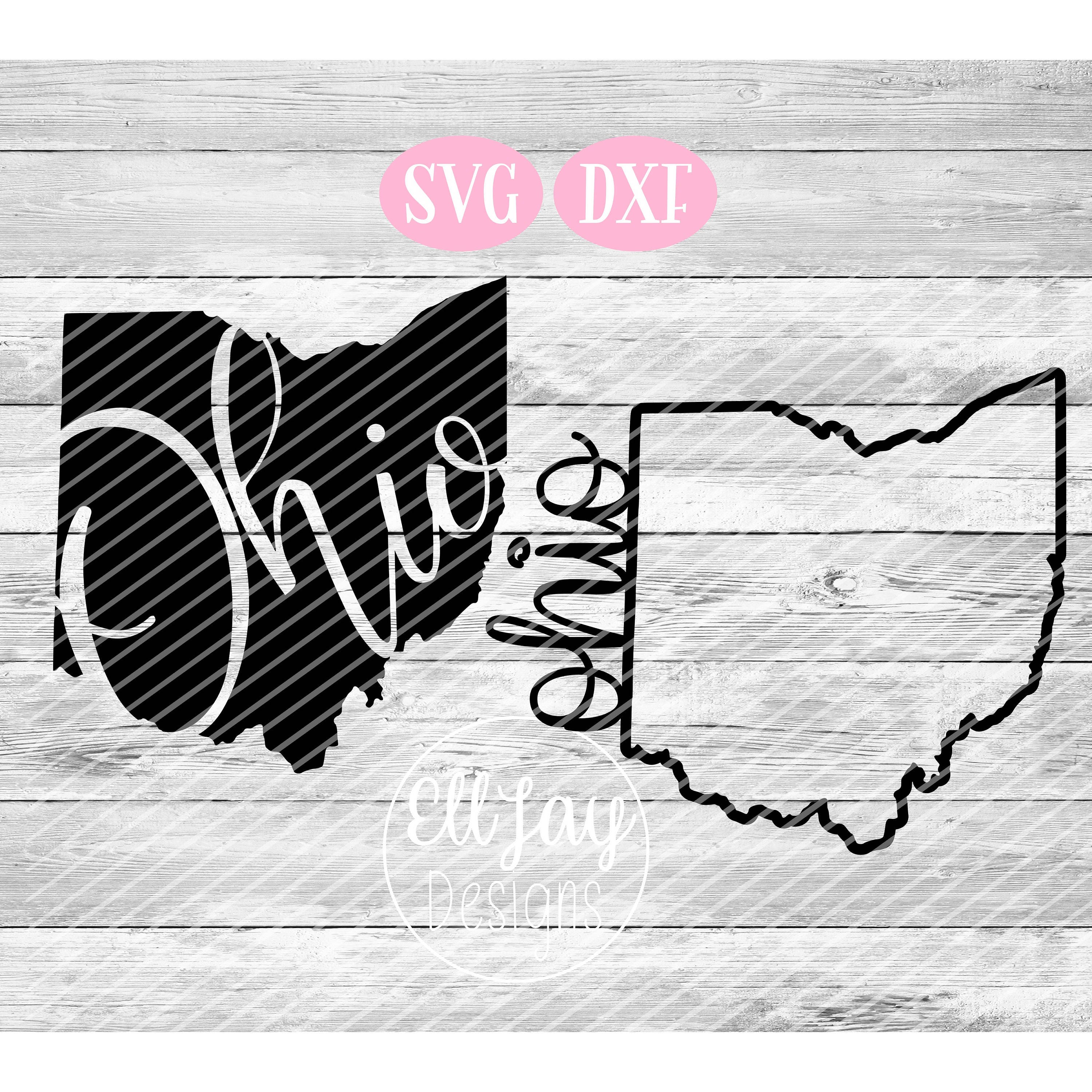 Ohio svg Ohio state svg Ohio outline svg Ohio State USA | Etsy
