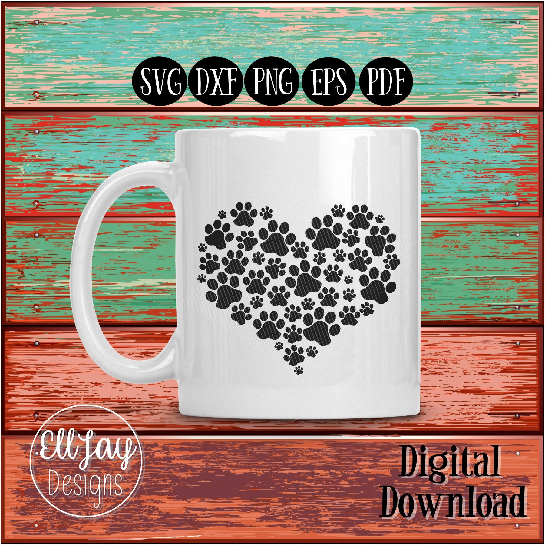 Paw Print Svg Vet Svg Pawprints Animal Svg Dog Paw Cat - Etsy