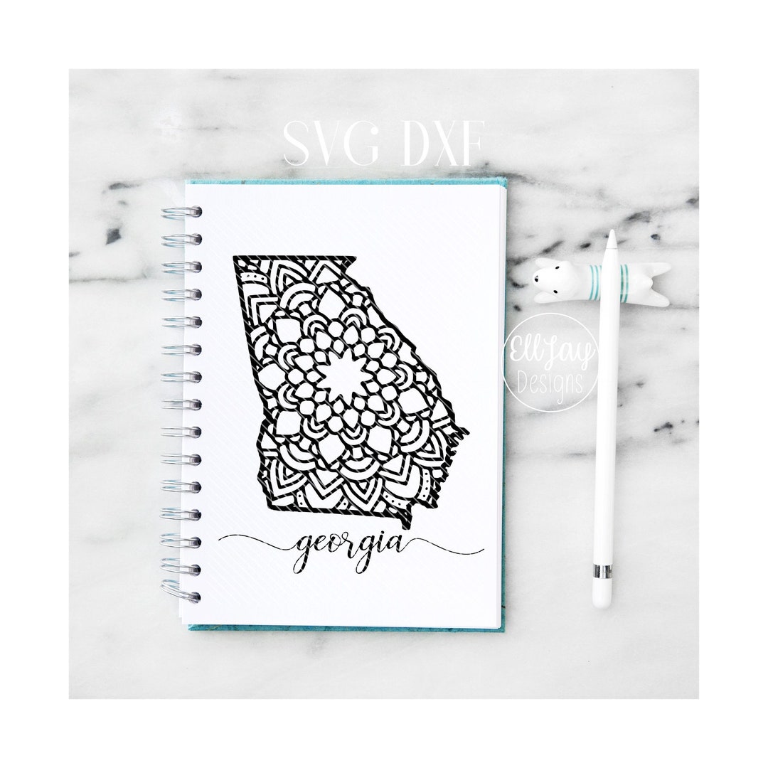 Georgia Svg, Georgia State Svg, Georgia Mandala Svg, Georgia State ...
