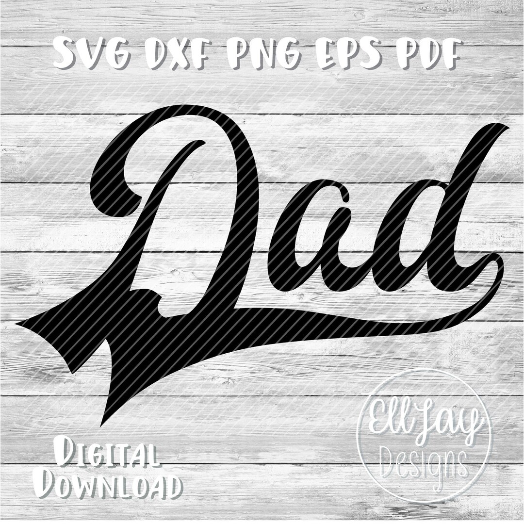 Father's Day SVG, Dad Svg, Baseball Font, EST Svg, Established, Happy ...