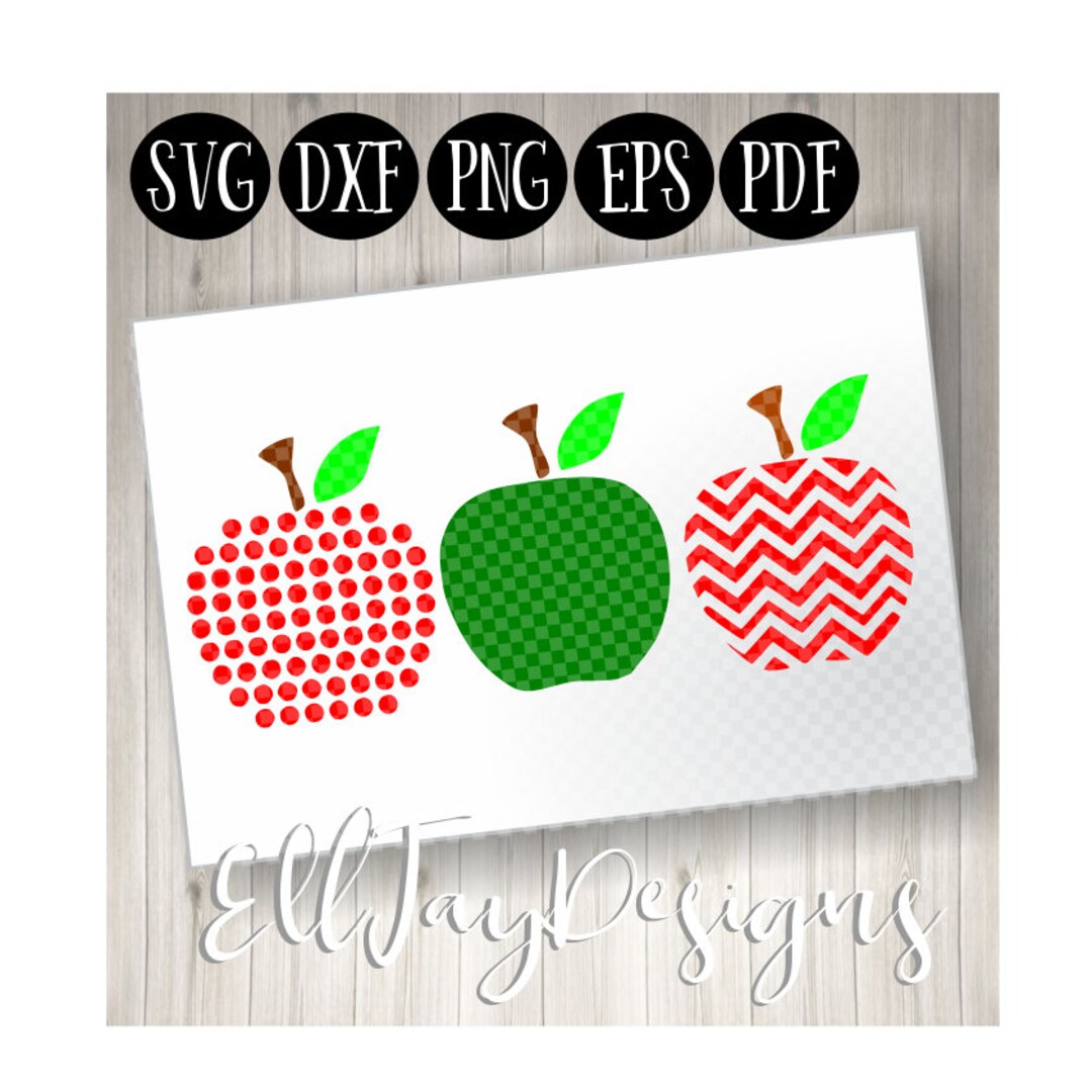 Apple Monogram Svg, Apple Svg, School Svg, Back to School Svg, School ...