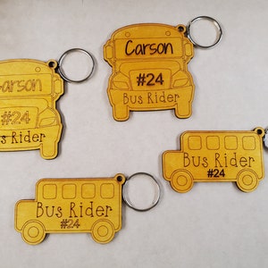 Bus Rider Tag Laser Svg File, Car Rider Tag Laser Svg File, Glowforge ...