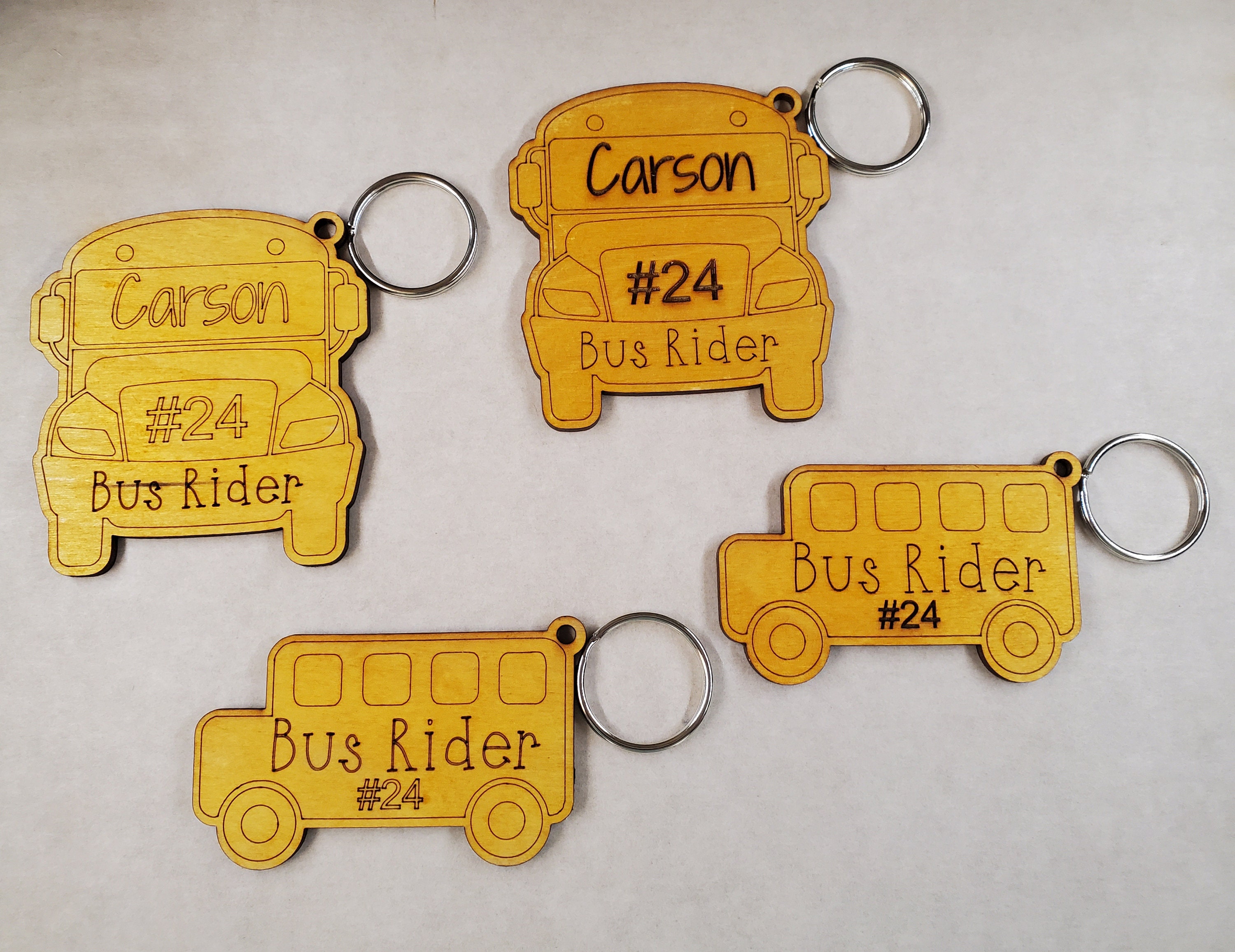 Bus Rider Tag Laser Svg File Car Rider Tag Laser Svg File - Etsy