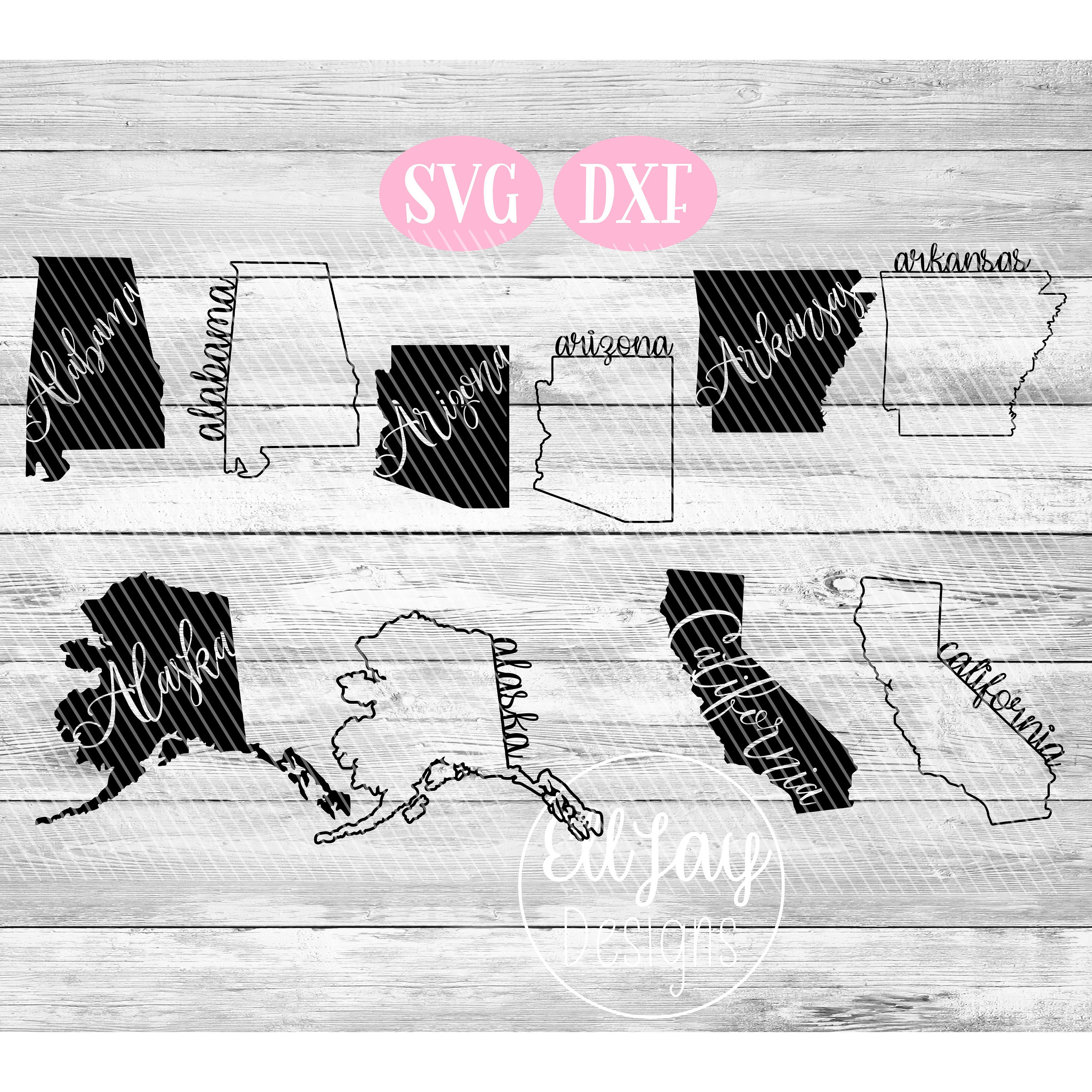 50 States SVG huge svg bundle svg bundle 100 Designs Fancy | Etsy