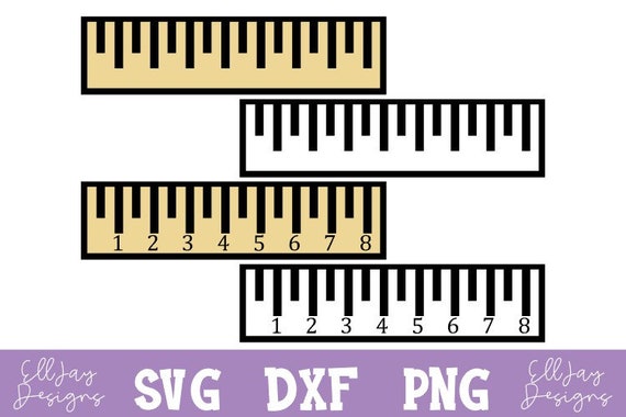 Ruler SVG File School Layered Teacher Cricut Ruler | Etsy