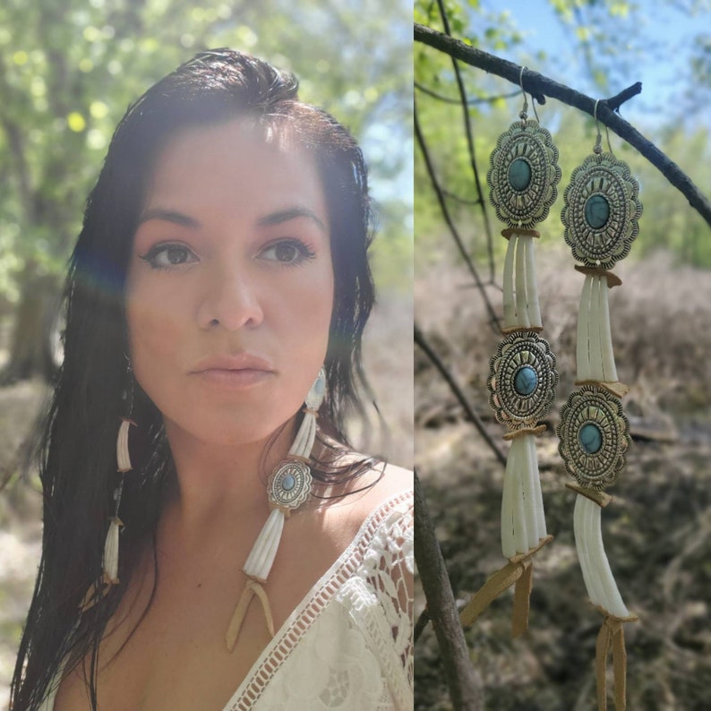 Concho and Dentalium Shell Authentic Potawatomi Native | Etsy