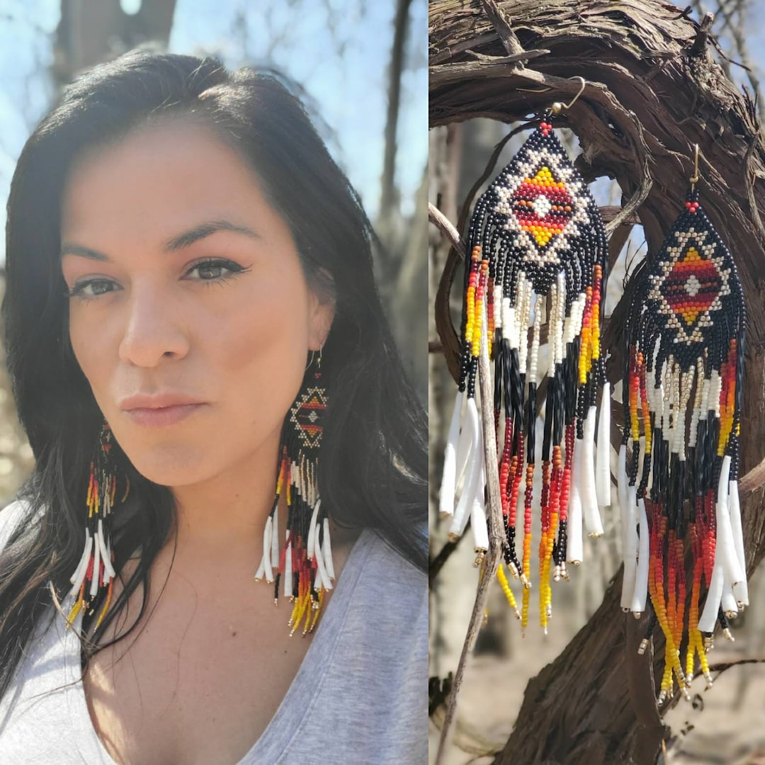 Firekeeper Tending the Fire Authentic Potawatomi and Odawa Native ...