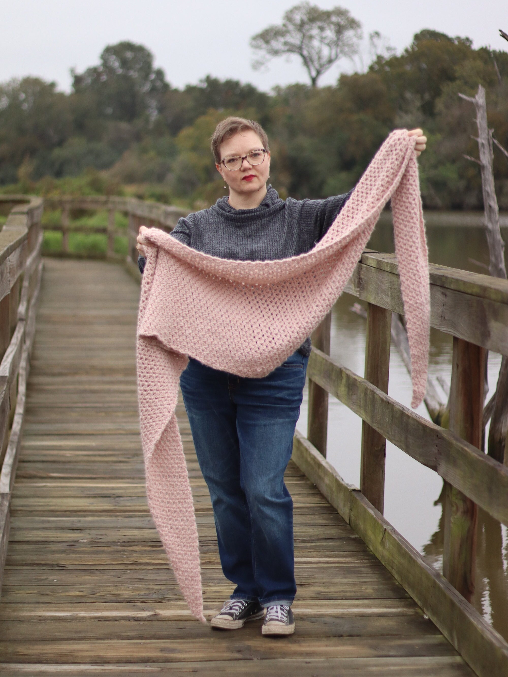 CROCHET PATTERN Stani Shawl Bulky Yarn, Worsted, Sock Yarn, Oversized ...