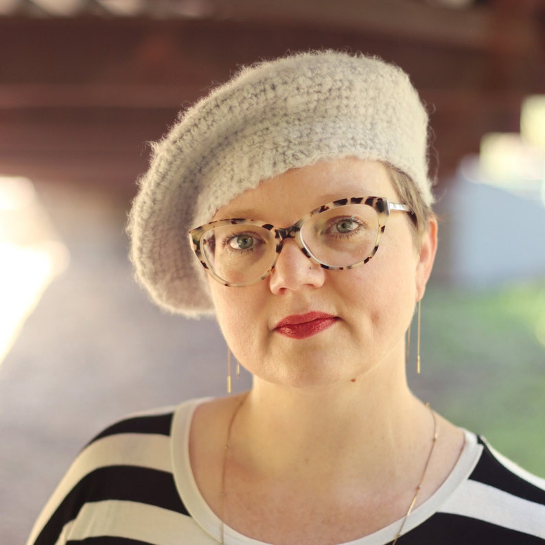 CROCHET PATTERN || Ferrina Beret || Worsted Yarn, Classic Beret, Teen ...