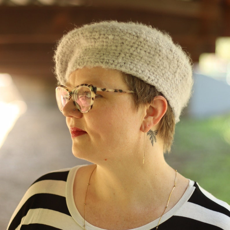 CROCHET PATTERN || Ferrina Beret || Worsted Yarn, Classic Beret, Teen ...