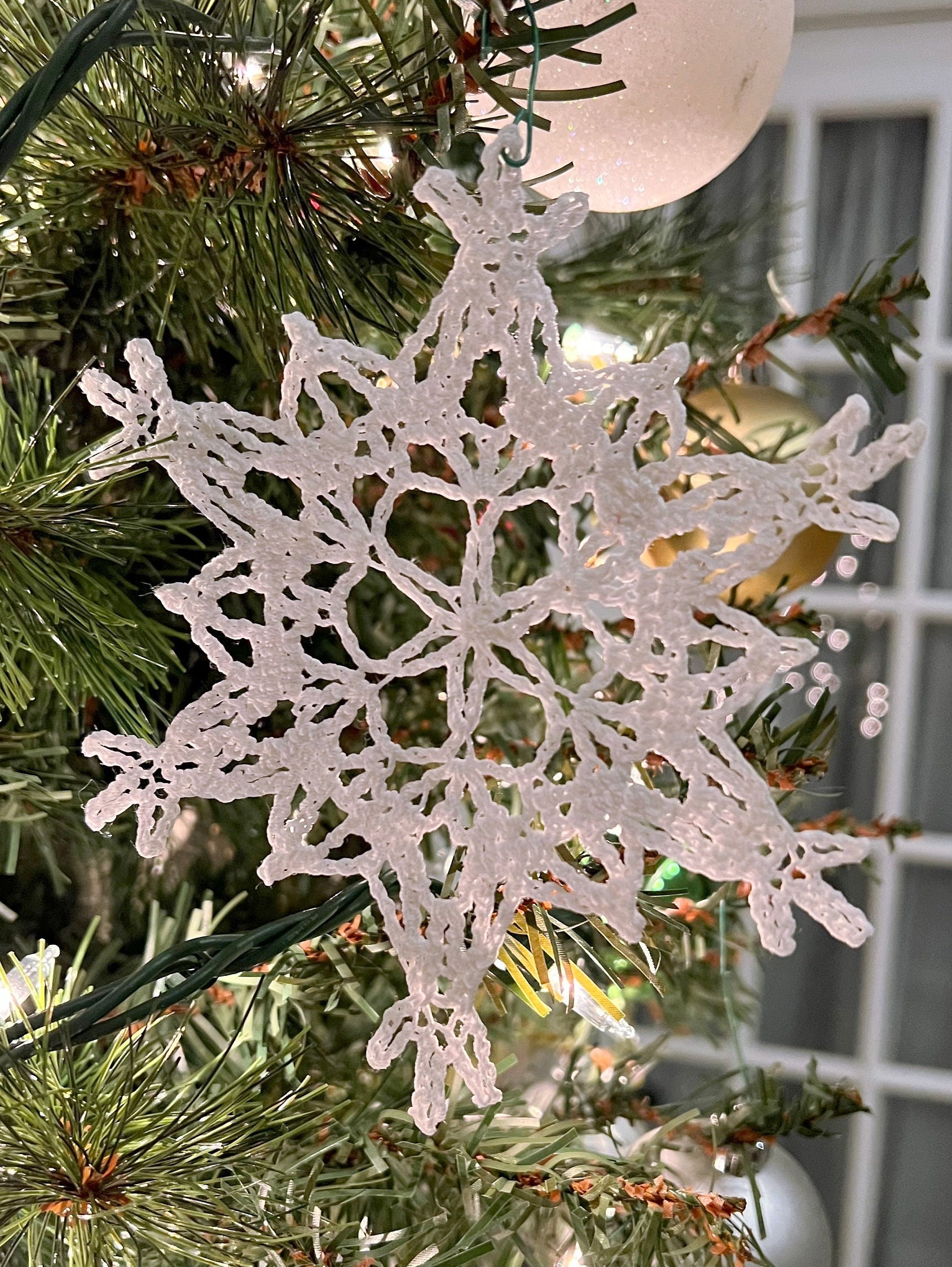 Carta Snowflake Crochet Pattern Thread, Ornament, Crochetalong, Gift ...