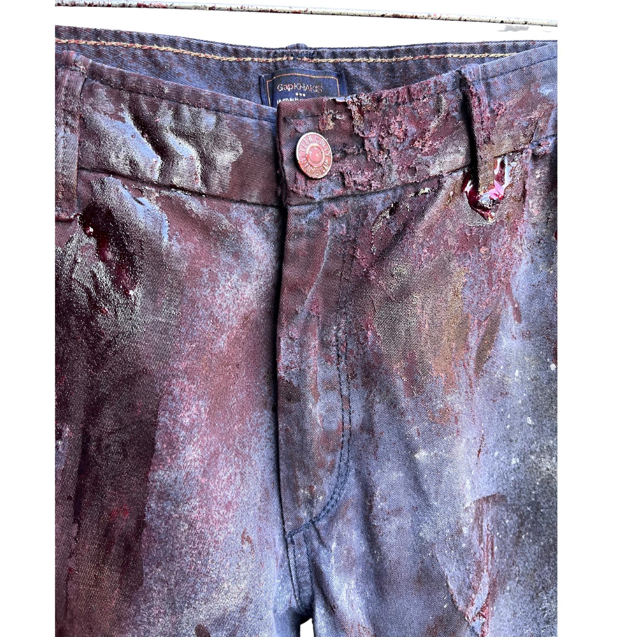 Undead Navy Zombie Pants for Halloween Costume Custom Effects Sz. 32x29 ...