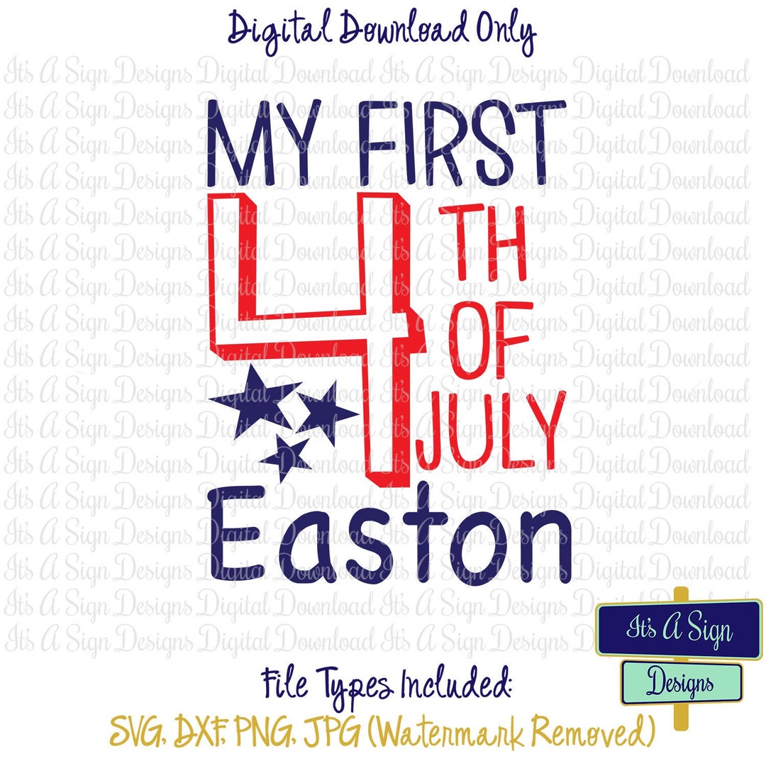 My First Fourth of July Boy’s SVG Cut File - Etsy