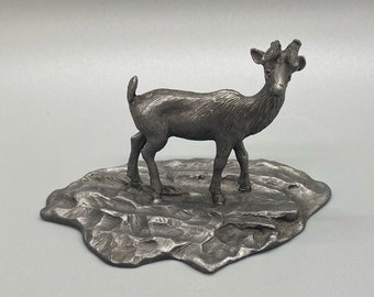 Pewter Deer Figurine - Etsy